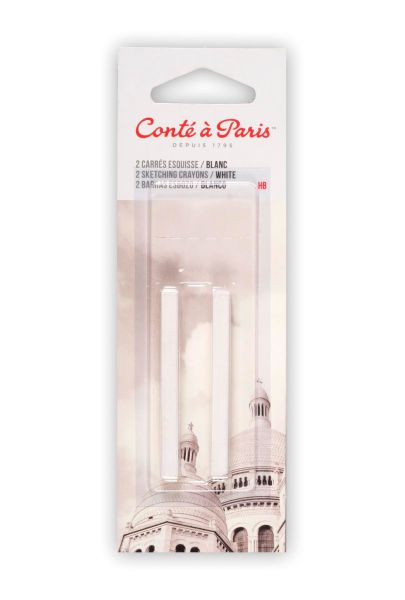 Carré Conté à Paris - Lot de 2 - HB - blanc | Papeshop