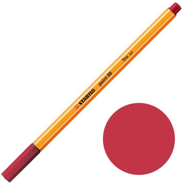 Stylo-Feutre Stabilo Point 88 - rouge foncé | Papeshop